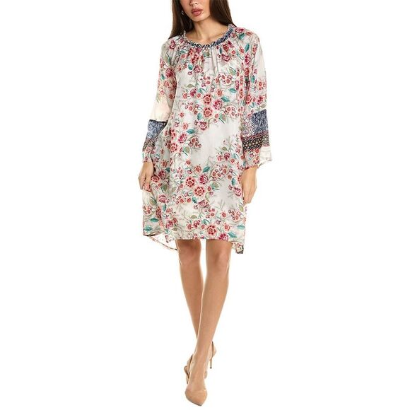 Johnny Was | Dresses | Johnny Was Aztec Myriah Silk Mini Dress | Poshmark
